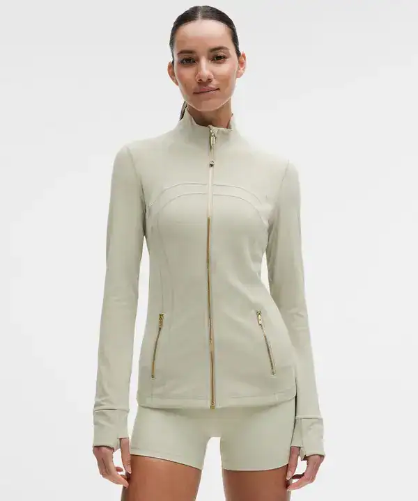 Lululemon Define Jacket - Fog Green/Gold/Gold | Editorialist